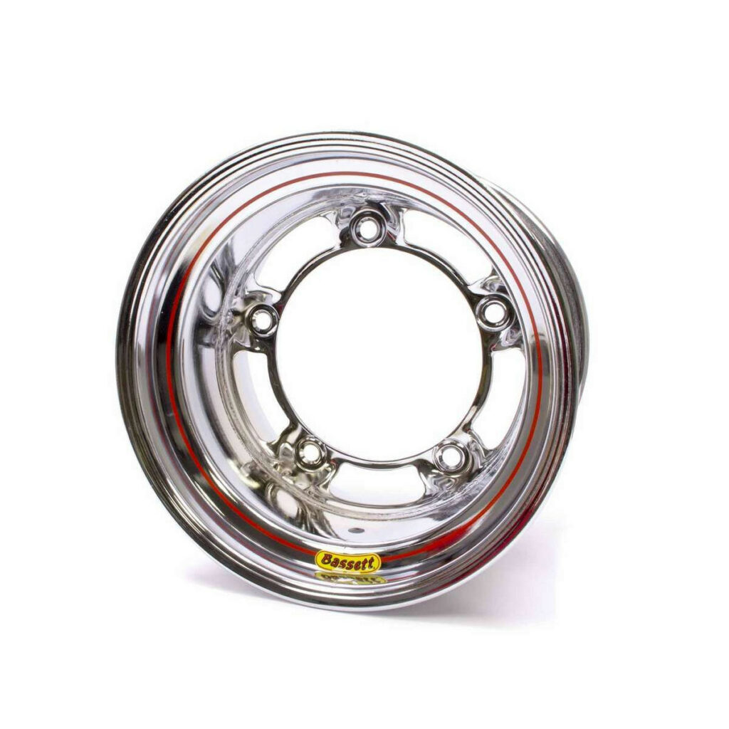 BASSETT CHROME W-5 5″ RIMS (4) – Circle Track Warehouse Inc.